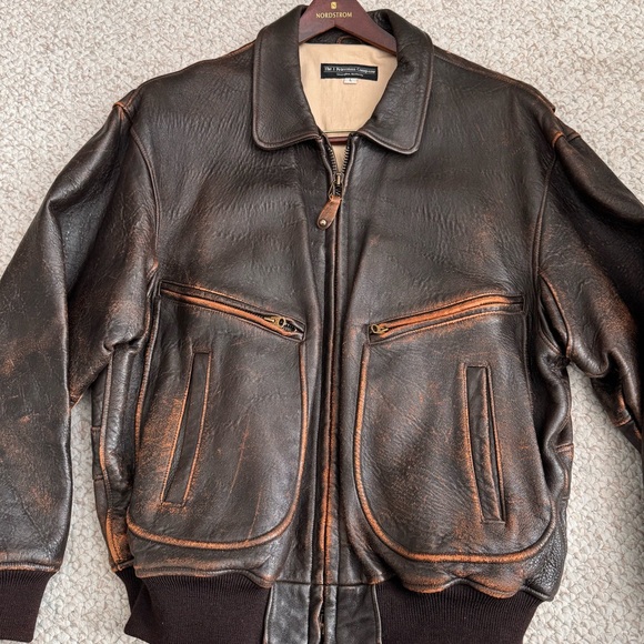 J. Peterman | Jackets & Coats | Vtg The J Peterman Company 0 Leather ...